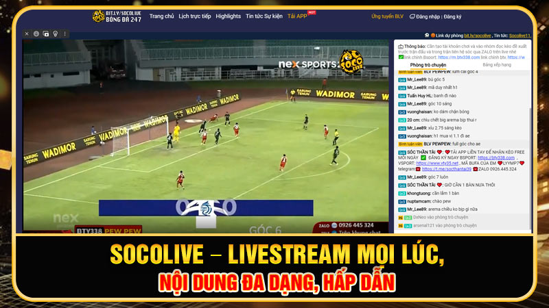 Socolive – Livestream Mọi Lúc, Nội Dung Đa Dạng, Hấp Dẫn